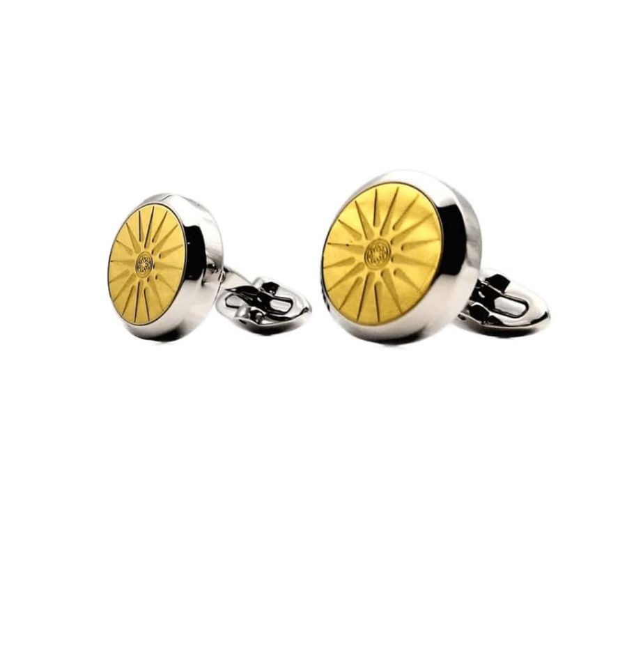 MONTEGRAPPA Vergina Sun Two Tone Cufflink - ZERAR® JEWELLERY